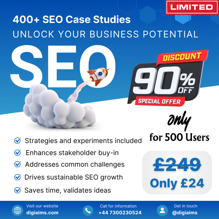 400+ SEO case studies 🚀 Unlock Your Business Potential - Digiaims